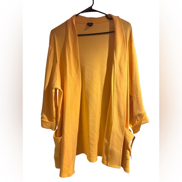 Rafaella | Sweaters | Rafaella Yellow Openfront Cardigan | Poshmark